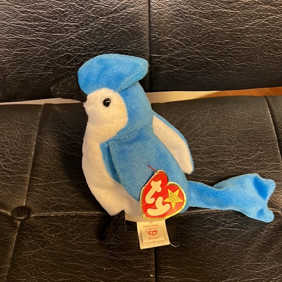 Toys | Ty Beanie Babies Rocket The Blue Jay | Poshmark